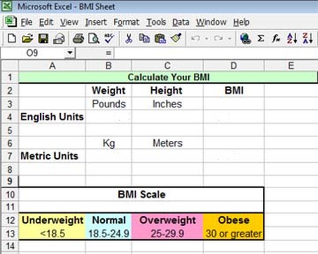 How To Calculate BMI In Excel Techwalla