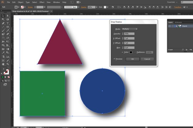 How To Create A Drop Shadow In Illustrator Techwalla